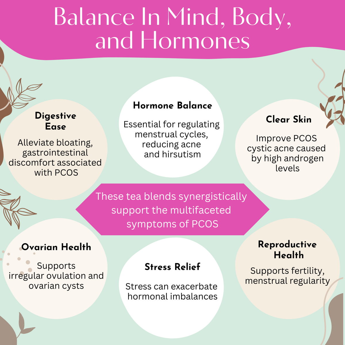 6 Pack PCOS Sampler Tea – PCOS Herbal Tea